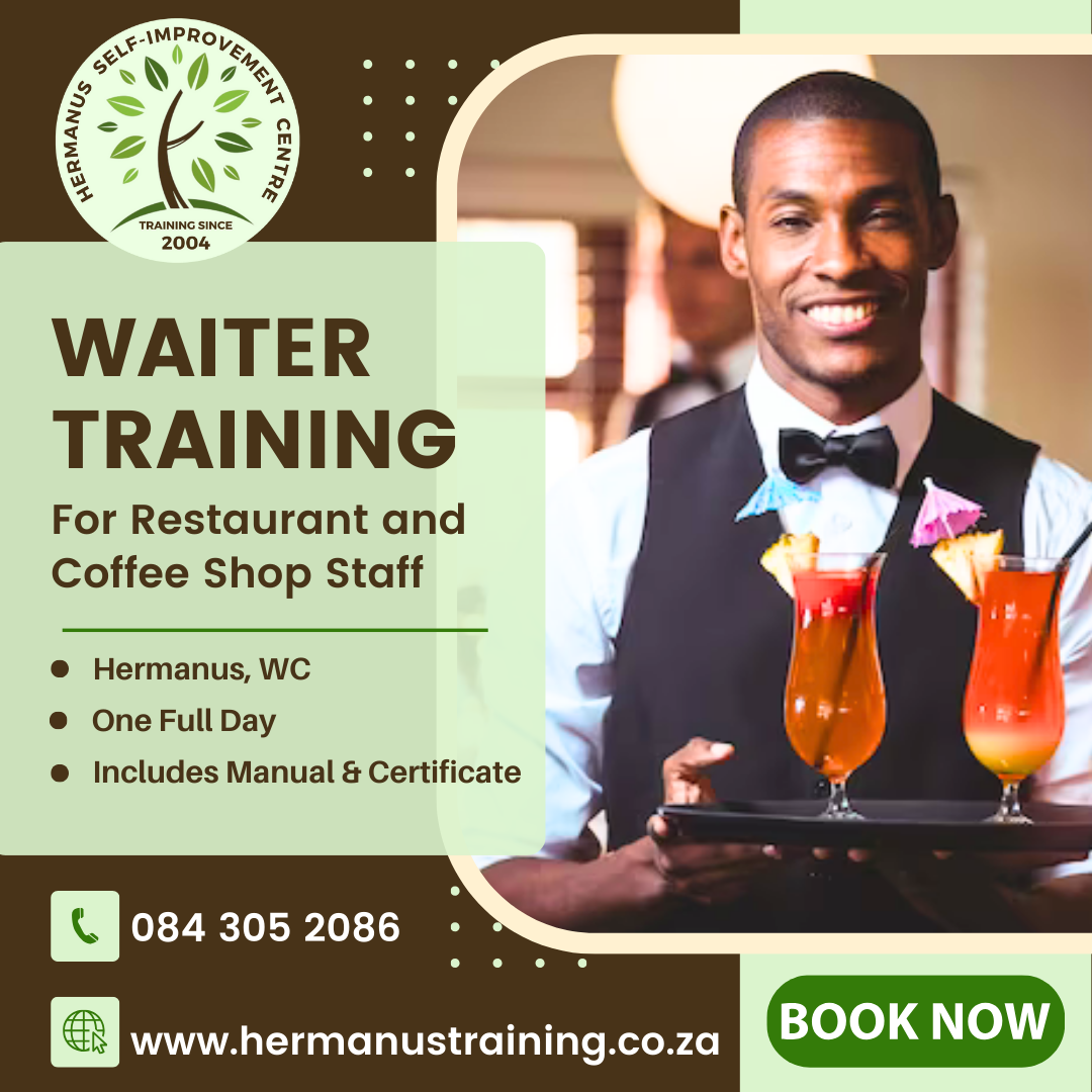 Waiter Training for Restaurant & Coffee Shop Staff | Hermanus Self ...